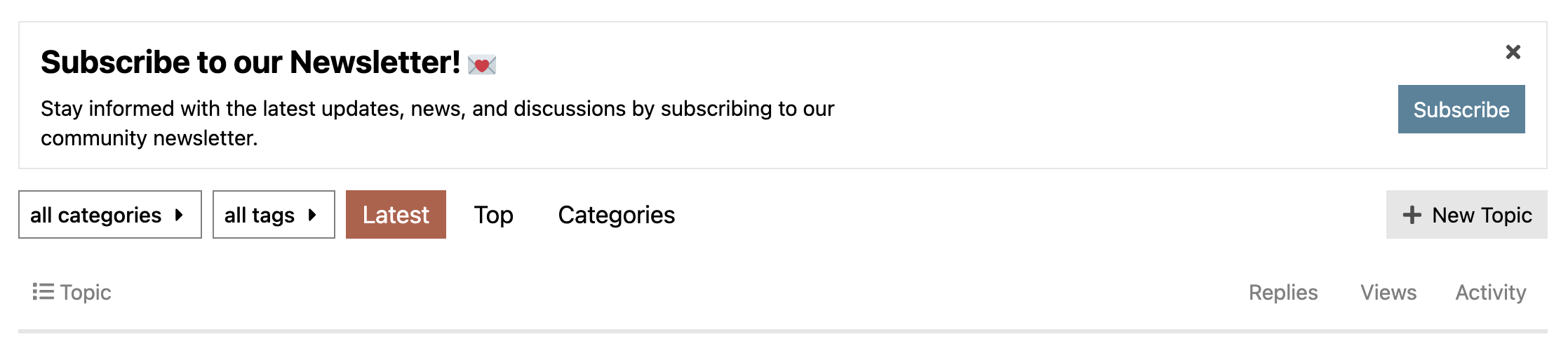 Newsletter Integration | Discourse - Civilized Discussion