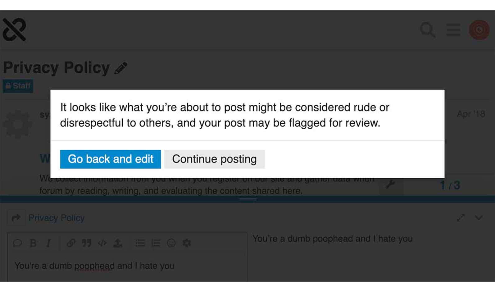 Google Perspective | Discourse - Civilized Discussion